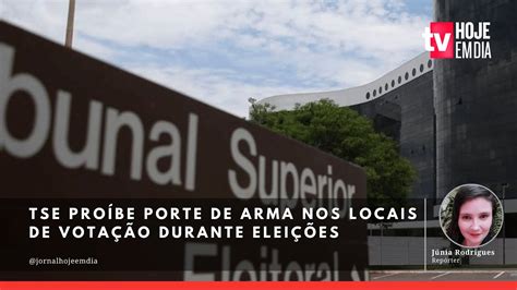 TSE proíbe porte de arma nos locais de votação durante eleições YouTube