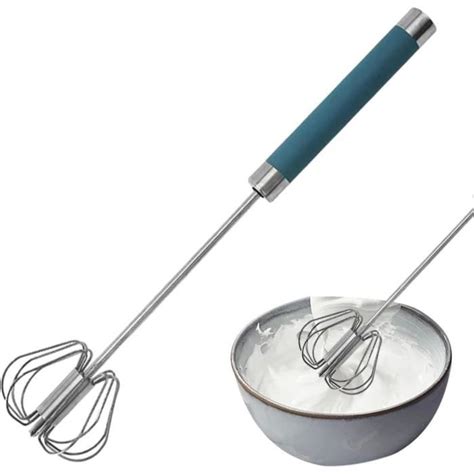 Fouet Semi Automatique Fouet Rotatif En Acier Inoxydable Batteur À