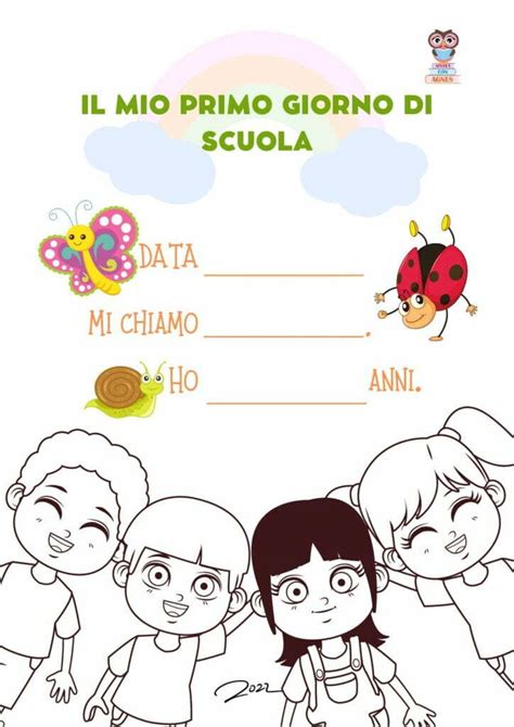 Schede Da Colorare I Primi Giorni Di Scuola A Scuola Con Agnes