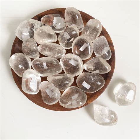 Rodado De Cuarzo Cristal Mediano Pulido Marynelis