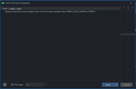 Android Failed To Start Git Process Illegal Value Of Environment