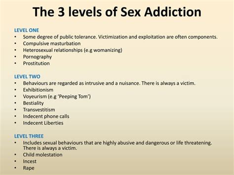 Sex Addiction The Secret Obsession Ppt