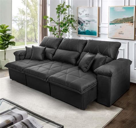 Sof Retr Til Reclin Vel Trento M Suede Velut Tabaco C Molas No