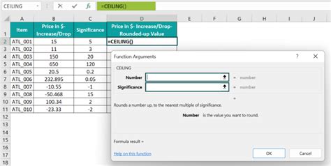 Ceiling Function Continuously In Excel Code Vba Shelly Lighting