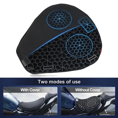 Almofada De Gel De Motocicleta Assento Estrutura 3D Honeycomb Pad