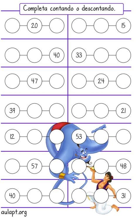 Completa Los N Meros Hasta El De Forma Ascendente O Descendente