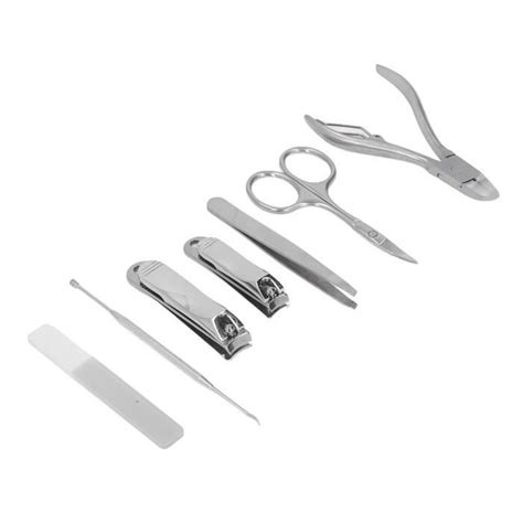 TMISHION Ensemble de coupe ongles 7 pièces ensemble de manucure haute