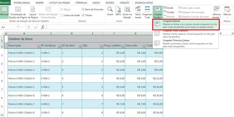 Como Fixar Linhas E Colunas No Excel Congelar Pain Is