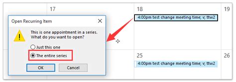 How To Change Recurring Meeting Time In Outlook Calendar