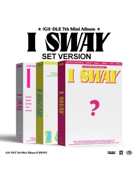 SET G I DLE 7th Mini Album I SWAY SET Ver 3CD 3Poster