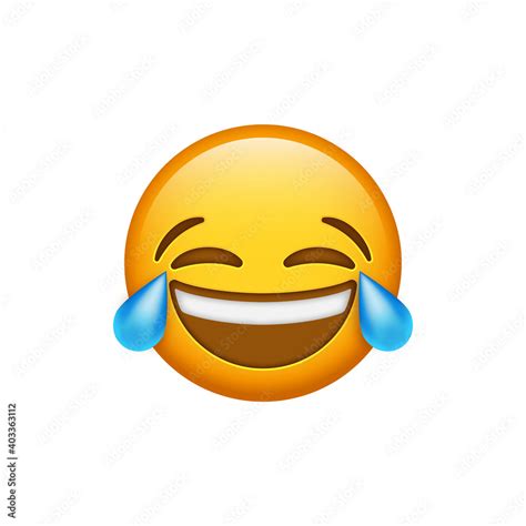 Laughing Emoji Face With Tears Of Joy Laugh Crying Emoticon Lol