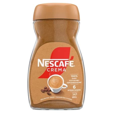 Nescafé Crema Kawa rozpuszczalna 100 g promocja Biedronka Ding pl