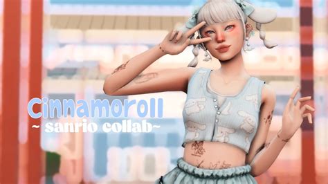 SANRIO COLLAB Cinnamoroll The Sims 4 CAS GROUP COLLAB YouTube
