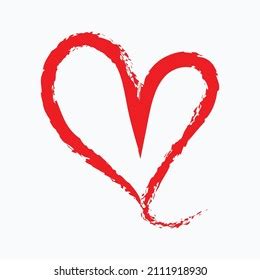 Abstract Heart Shape Outline Vector Illustration Stock Vector Royalty