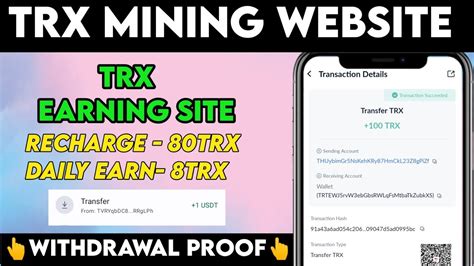 Best Tron TRX Cloud Mining Website TRX New Site Today TRX