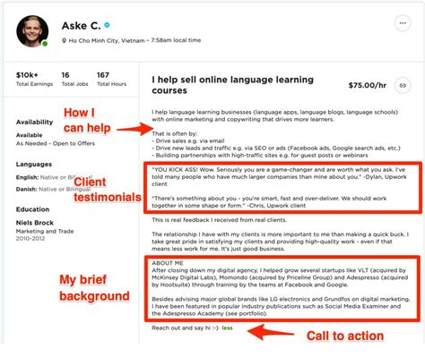 Create A Professional Upwork Profile Overview With This Example Collection