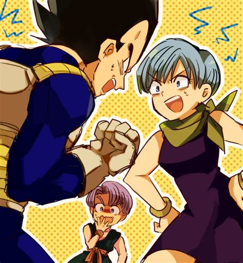 Vegeta Bulma And Trunks Dragon Ball And 1 More Drawn By Neko Ni