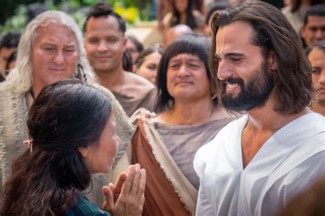 A Boy Who Is Lame And Nephites Listen As Christ Teaches