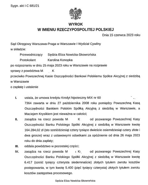 Kolejne Cztery Korzystne Wyroki Przeciwko PKO BP S A Umowy Uznane Za