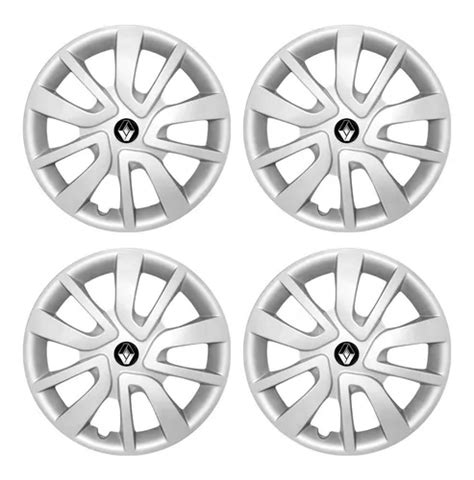 Jogo Calota Aro 15 Renault Sandero Logan 2013 2014 2015 2016