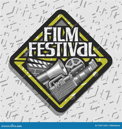 Vector Logo For Film Festival Stock Vector Illustration Of Event