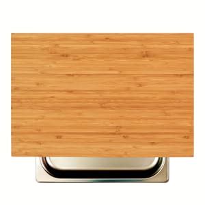 Cleenbo Schneidbrett Mit Auffangschale Cube Bamboo Profi Holz