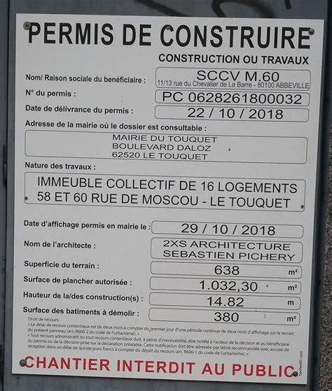 Comment Remplir Un Panneau Permis De Construire Panneau Permis De