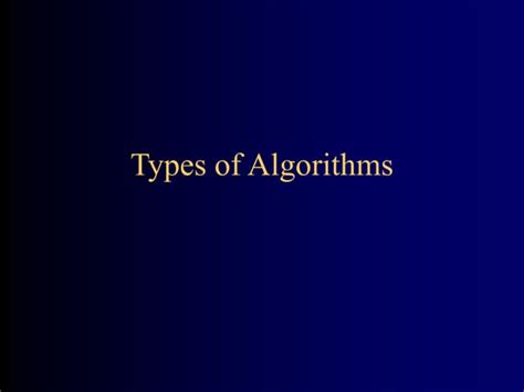 35 algorithm types ppt