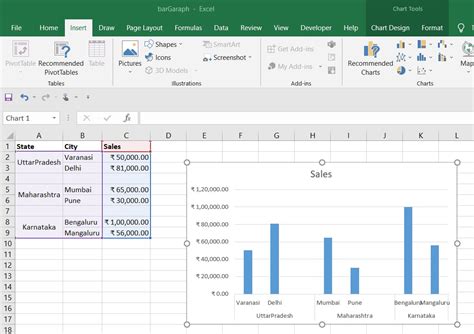 how to make a comparison chart in excel geeksforgeeks