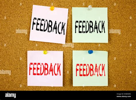 Conceptual Hand Writing Text Caption Inspiration Showing Feedback