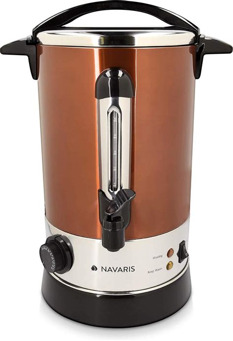 Navaris Distributeur de Boisson Chaude Marmite à Vin Chaud en Inox