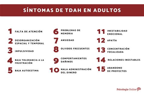 15 Síntomas de TDAH en adultos