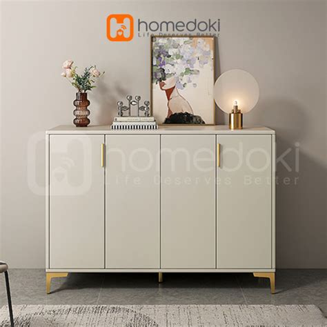 Homedoki Rak Sepatu Lemari Sepatu Kayu Lemari Kabinet Kayu