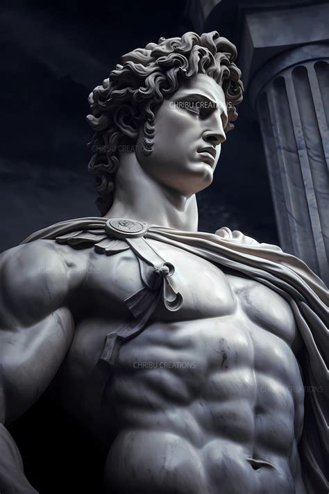 Alexander The Great Marble Statue Wallpaper X Perfect Gift Etsy