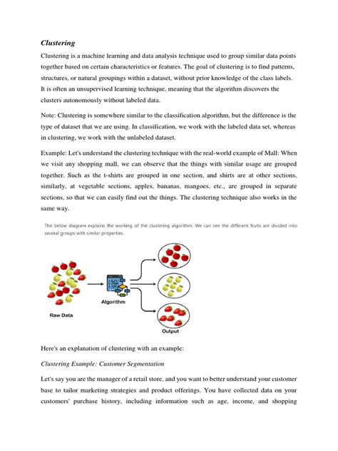 clustering pdf cluster analysis machine learning