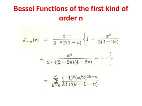 Ppt Bessels Equation And Bessel Functions Powerpoint Presentation