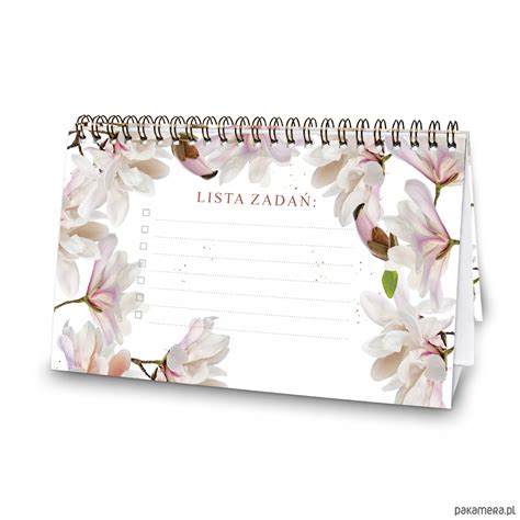 Kalendarz Biurkowy Blossom Na Biurko Stoj Cy Pakamera Pl