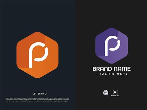 Buchstaben Logo Design Premium Vektor