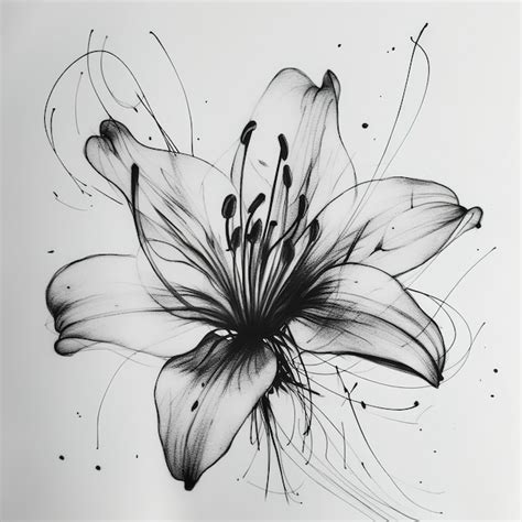 Discover More Than 78 Stargazer Lily Tattoo Black And White In Cdgdbentre