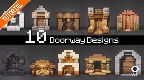 Doorway Designs For Minecraft Minecraft Architecture Minecraft