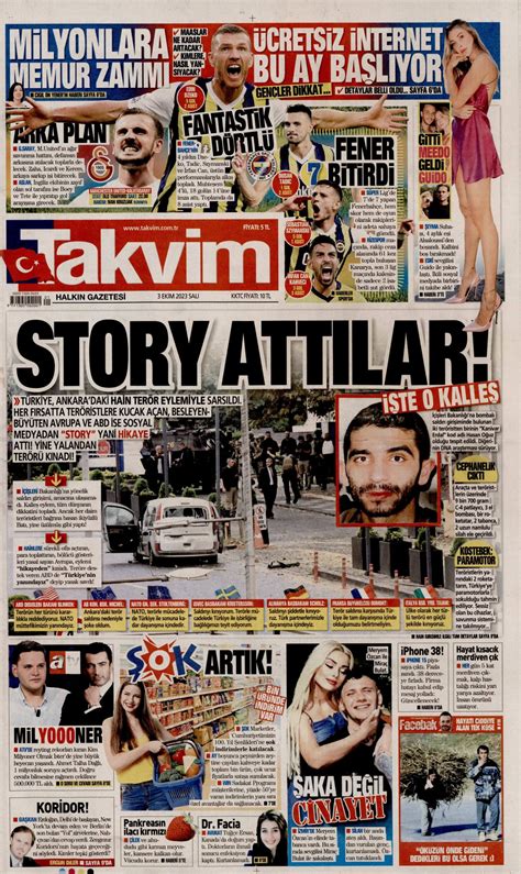 Takvim Gazetesi Takvim Manşet Oku Haberler 03 Ekim 2023