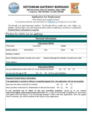 Fillable Online Ketchikan Gateway Borough AK Official Website