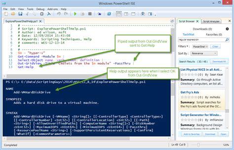 weekend scripter a graphical tool to explore powershell help scripting blog [archived]