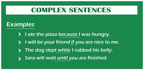 How To Write Complex Sentences In English Infoupdate Org