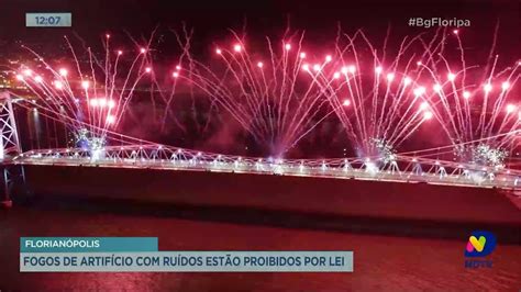 Fogos de artifício ruídos estão proibidos por lei em Florianópolis