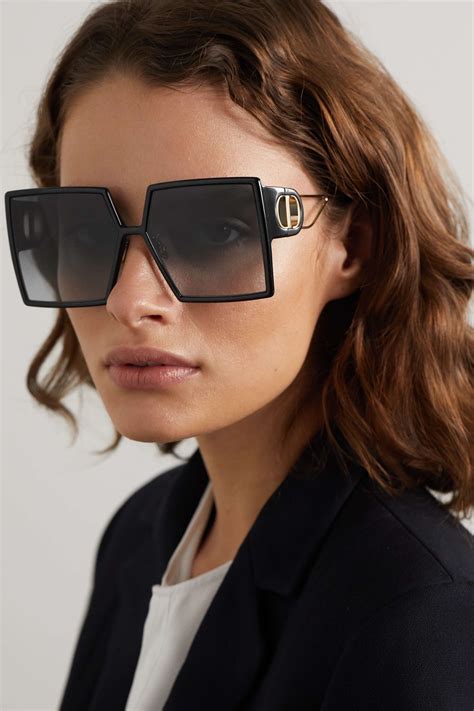 Dior Eyewear 30montaigne Su Oversized Square Frame Acetate And Gold Tone Sunglasses Net A Porter