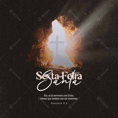 Post Sexta Feira Santa Data Comemorativa Social Media PSD Editável