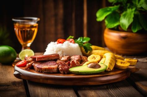 Premium Photo Traditional Colombian Food Bandeja Paisa In A Restaurant