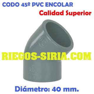 Codo Pvc Encolar Presi N Mm
