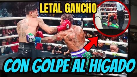 CON TREMENDO GANCHO AL HIGADO GERVONTA DAVIS NOQUEO A RYAN GARCIA EN EL